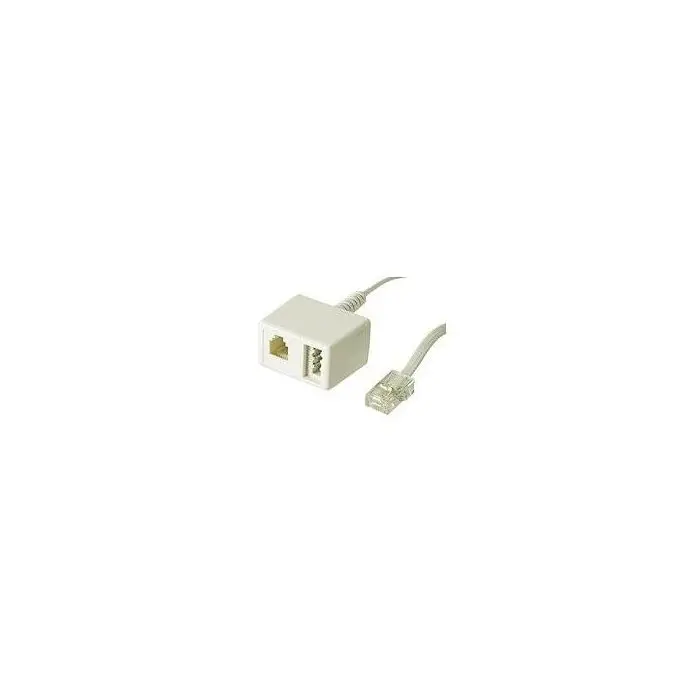 Telefon Adapter, RJ45-Stecker auf TAE-N und RJ11 (6(4) Buchse