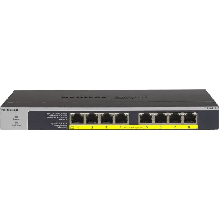 Netgear GS108LP 8-Port Gigabit PoE Switch